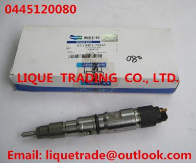 China Genuine and New Common rail injector 0445120080 for DAEWOO DOOSAN DL06S 65.10401-7004A for sale