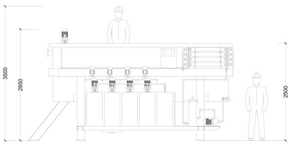 Clarificatore di flusso verticale ODM Clarificatore di flusso orizzontale automatico