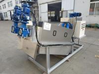 China Small Footprint Automatic Screw Press Sludge Dewatering Machine Multi Disc Screw Press for sale