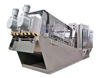 China Cow Dung Screw Press Sludge Dewatering Machine Excremen Liquid Solid Separator Processing Machine for sale