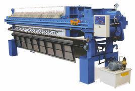 Smallscale Sludge Dewatering Round Clay Filter Press Machine , Plastic Wastewater Plate Frame Filter Press