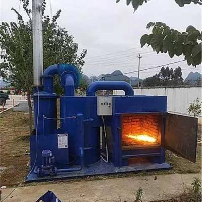 Cina Incineratore a due camere a bruciatore solido per il trattamento dei rifiuti medici ospedalieri nei negozi di alimenti e bevande in vendita