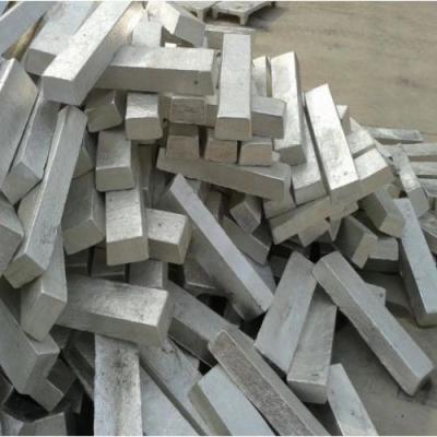 China Light Weight Bright Silver Magnesium Ingot For Fireproof Board for sale