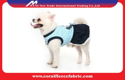 Cina L'animale domestico sveglio vestito rosso dal cane della ragazza/dei blu navy copre, piccoli cappotti del cane per l'inverno in vendita