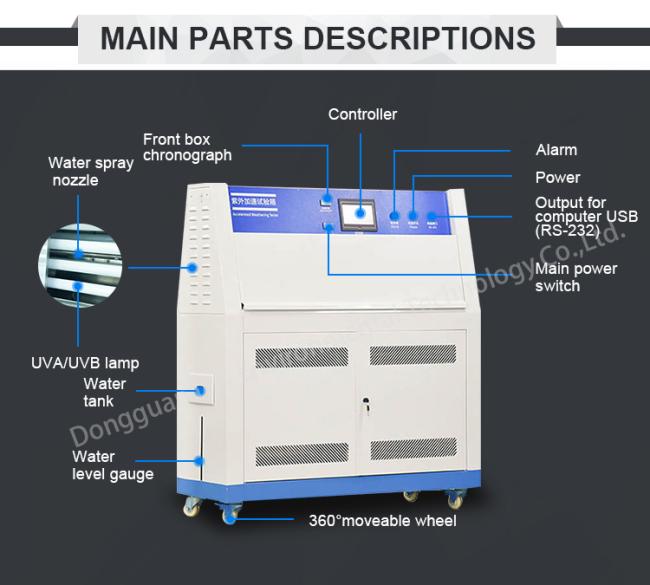 Liyi UV Light Ageing Chamber Weatherometer Testing Machine Aging Cabinet UV Lamp Accelerated Weathering Tester