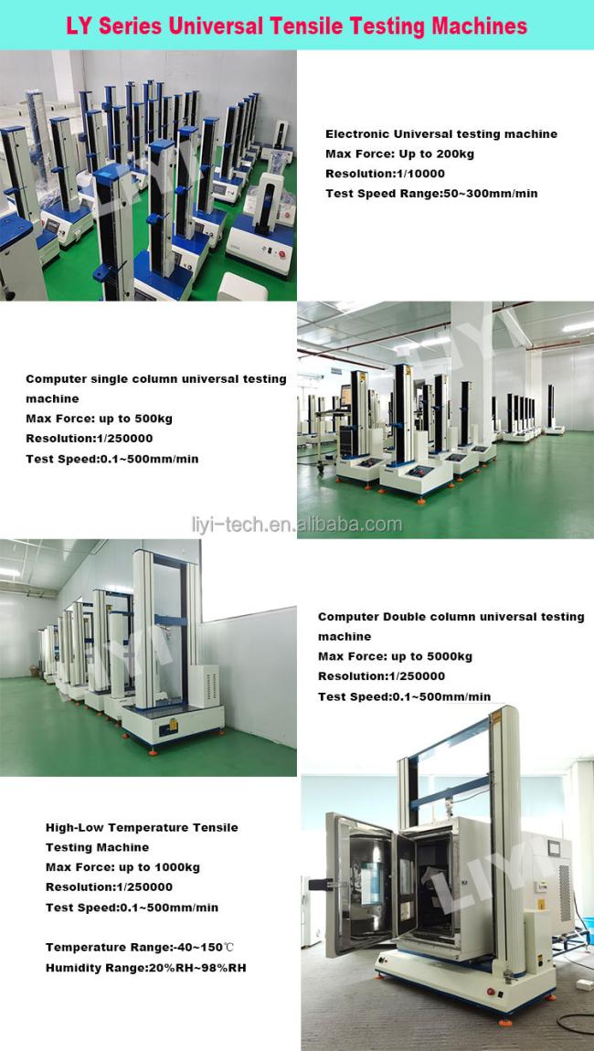 Testing machine in operation