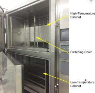 China Liyi 2 Zones High Low Temperature Fast Change ESS Chamber Thermal Shock Test Cabinet for sale