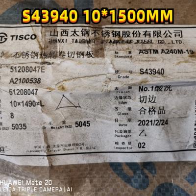 중국 SUS439 Stainless Steel Plate S43940 DIN1.4510 Size 5x20Ft 5mm Surface 판매용