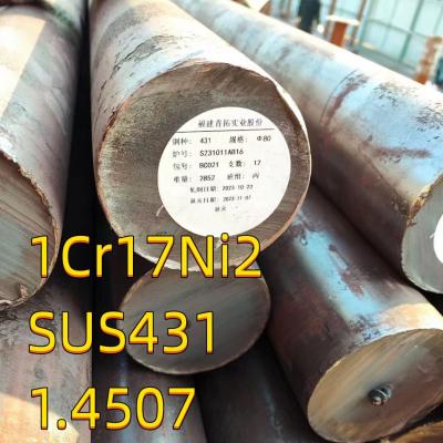 China 1.4057 SUS431 Steel Round Bar EN10204 3.1 Certificate Hardness Min 180HB OD 50mm for sale