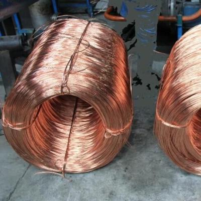 China Red Copper Wire Bare Copper Wire Rods C1100 Round Form Single Wire Hard Form 0.3-3mm for sale
