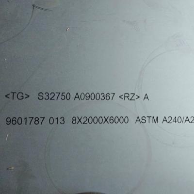 중국 1500*6000mm 길이 S32750 2507 슈퍼 듀플렉스 강철판 DIN1.4410 스테인리스 강철판 판매용