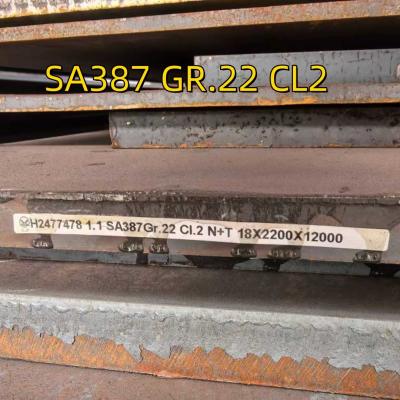 China SA387Gr22 CL2 N+T Boiler and Pressure Vessel Steel Plate 18*2200*12000MM for sale