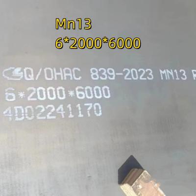 China Mn13 X120Mn12 SCMnH11 DIN1.3401 High Manganese Hadfield Wear Resistant Steel Plate for sale