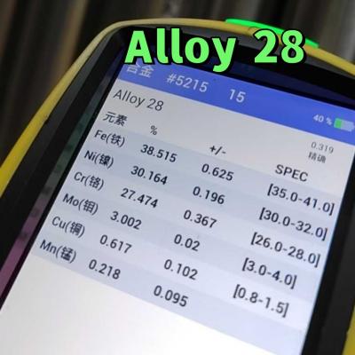 China Alloy 28 UNS N08028/W. Nr. 1.4563 Nickel Alloy Seamless Pipe Alloy28 Stainless Steel Tubing for sale