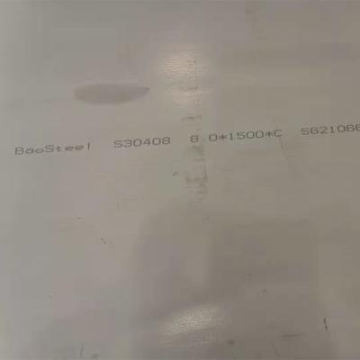 중국 Asme Sa240m-2019 압연 플레이트 Aisi 304 S30408 ​​1d No 1 표면 판매용