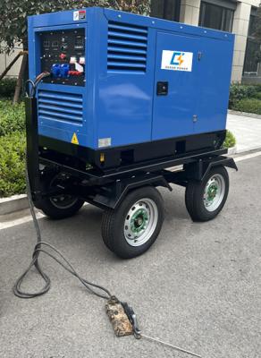 China 2 Post Welding 400A 350Amp diesel Engine MMA Arc Mig Welder Transportable Welding Generator Set for sale