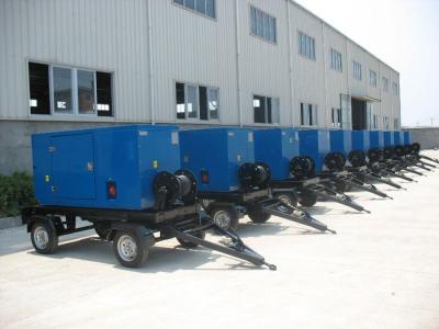 Chine Chariot mobile Perkins Diesel Generator 65Kva 150kw 100kva refroidi à l'eau à vendre
