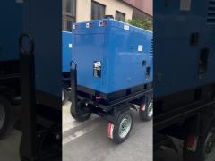 Trolley wheels 400Amps Arc Mig DC welding machine 20kva AC genset diesel generator welder 500a