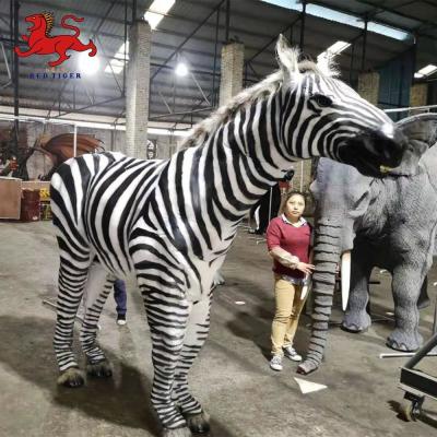 China Manual Control Realistic Animatronic Zebra Customized Available for sale