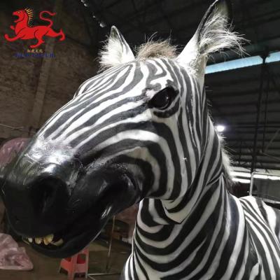 China Manual Control Realistic Animatronic Zebra Customized Available for sale