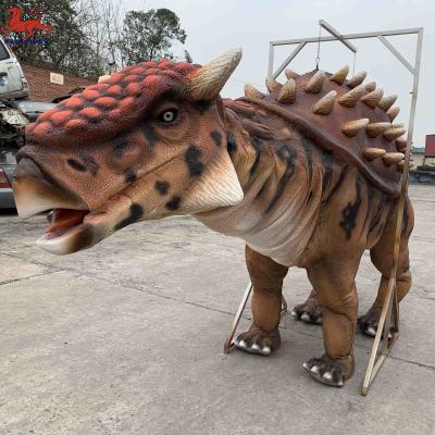 China Natural Color Realistic Dinosaur Costume Manual Control Ankylosaurus Costume for sale