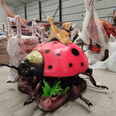 중국 테마 파크 현실적 애니마트로닉스 무당벌레 모형 자연적인 색깔 판매용