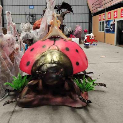 중국 테마 파크 현실적 애니마트로닉스 무당벌레 모형 자연적인 색깔 판매용