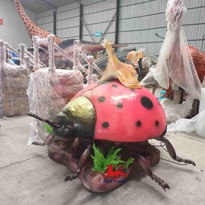 중국 테마 파크 현실적 애니마트로닉스 무당벌레 모형 자연적인 색깔 판매용