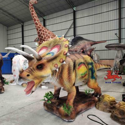 Κίνα Λούνα Παρκ Ρεαλιστικό Animatronic Dinosaur Triceratops μοντέλο προς πώληση