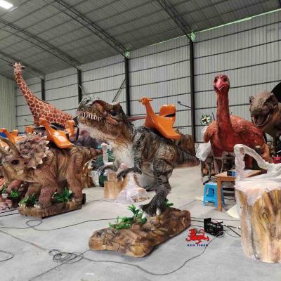 China Animatronic T Rex Dinosaur Ride Sunproof Waterproof Artificial Dinosaur for sale