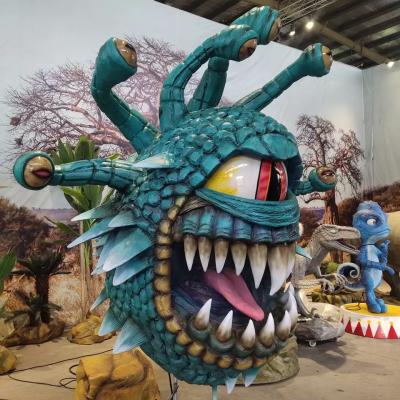China ハンドメイドのリアルなアニマトロニクス ドラゴン シミュレーション ビホルダー 彫刻 動き付き for sale