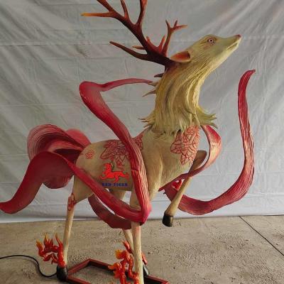 중국 Customizable Realistic Animatronics Chinese Mythology Animal  Pi Jiu 판매용