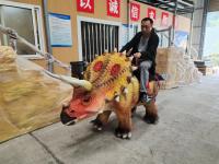 China Red tiger Animatronic Simulation Walking Dino for sale