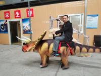 China Red tiger Animatronic Simulation Walking Dino for sale
