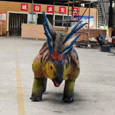China New Realistic Animatronic Remote Control Walking Robot Dinosaur Stegosaurus Robot Dog for sale