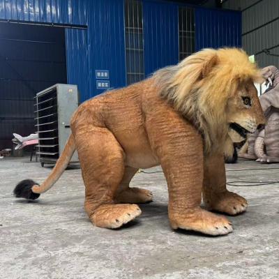 China Theme Park Customized Realistic Animatronic Lion Costume Animal Suit for sale