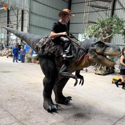 China Theme Park Realistic Animatronic Dinosaur Ride Costume Stilts T-rex Costume for sale
