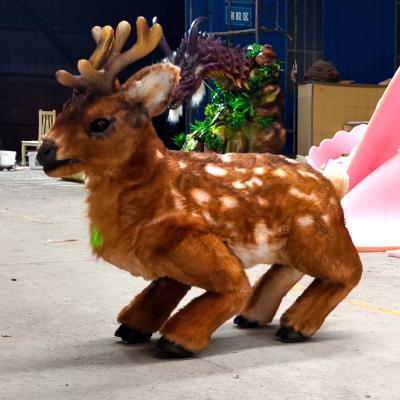 China New Realistic Animatronic Remote Control Walking Robot Animal Reindeer Robot Dog for sale