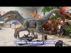 life size realistic animatronic dinosaur velociraptor model theme park dinosaur