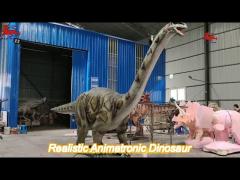 animatronic realistic dinosaur brontosaurus for entertainment equipment