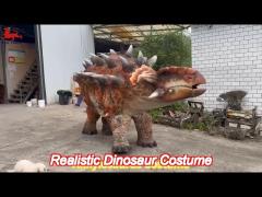 Customized Performance Realistic Animatronic Ankylosaurus Dinosaur Double Costume