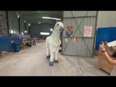 Customized Performance Realistic Animatronic Horse Animal Double Person Costume for Sale