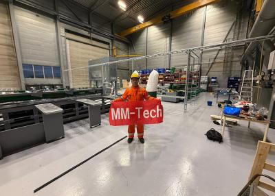 China 6M Plastic Sheet Butt Welder For Fabricating Tanks With Black UV-Resistant HDPE Sheet for sale