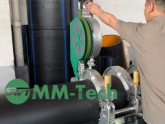 Máquina de soldadura por fusión de trasero de alta presión MM-Tech para cortar tubos de HDPE