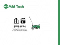 MM-Tech SWT-WP4 Roofing Welding Machine welding PVC Membrane demonstration