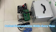 SWT-NSGM1 with Stainless Steel Heat Wedge to Weld PVC Geomembrane