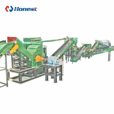 China All-in-one Scrap Steel Shredding and Recycling Machine Steel Scrap Crushing and Separation System for sale