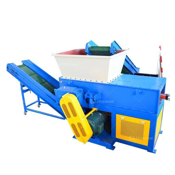 Quality Industrial Single Rotor Shredder E-Waste Tires Textiles Robust Build Easy for sale