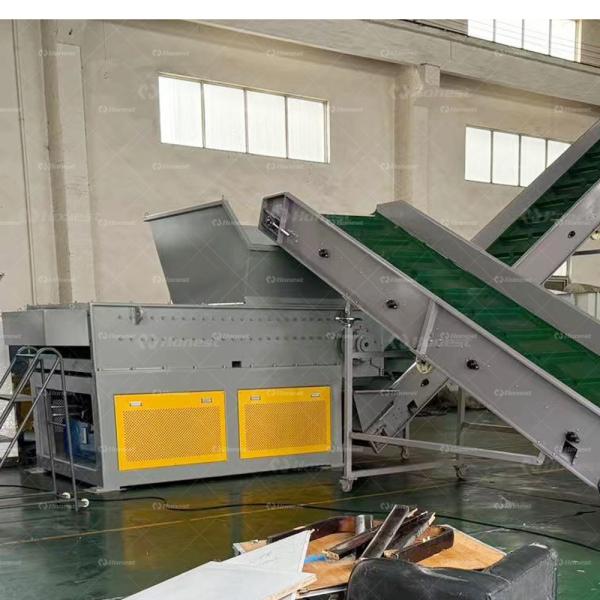 Quality Single Shaft Shredder for Plastic Rubber Wood Waste Custom Blades Low Speed High Torque Cheap Price for sale