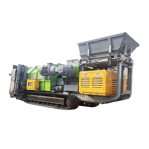 Quality Portable Track Shredder Crawler Shredder Machine Mobile Scrap Car Shredder Recycling Project for sale